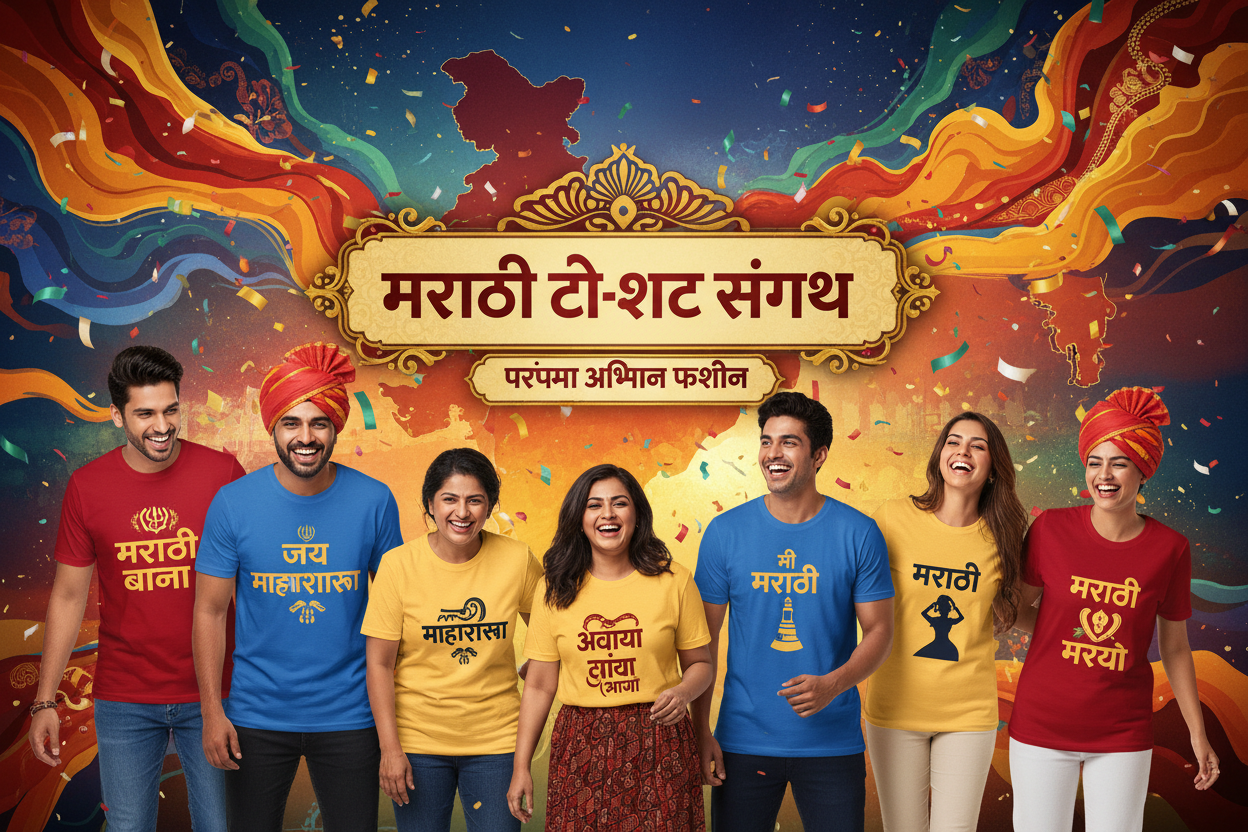 Marathi T-Shirts - Maharashtra Pride Tees - FUNKY CRABS OFFICIAL